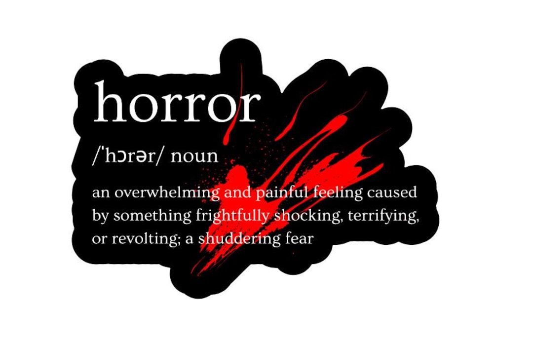 Horror Dictionary Definition Sticker - Etsy