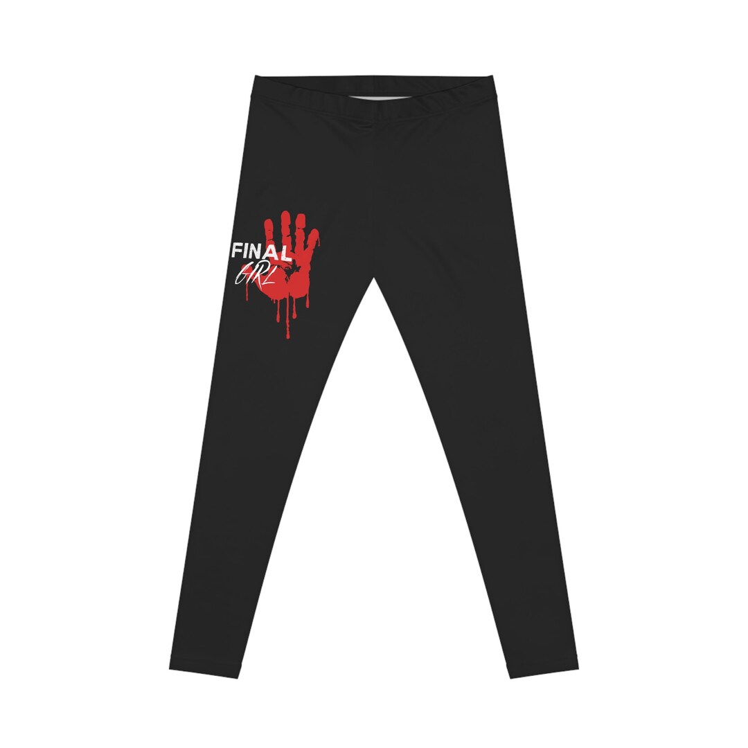 Final Girl Horror Movie Slasher Women's Casual Leggings AOP - Etsy