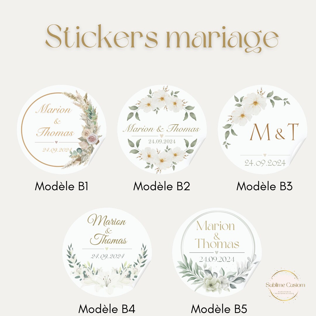 Personalized Wedding Stickers Wedding Stickers - Etsy