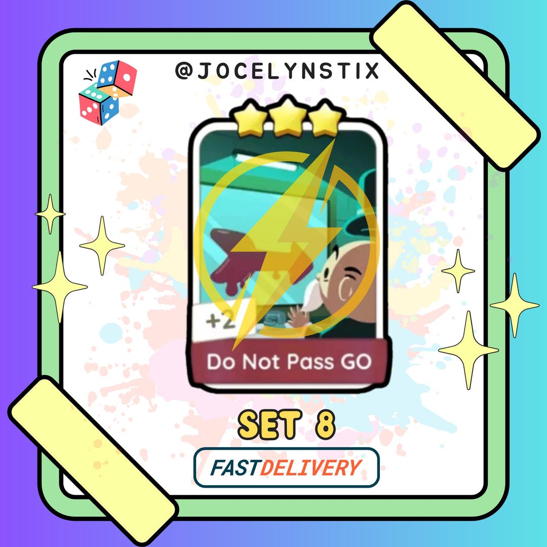 Do Not Pass GO - Mogo 3 Star Set 9 - Etsy