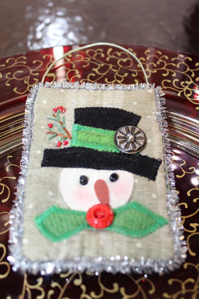 Applique Christmas Ornaments - Etsy
