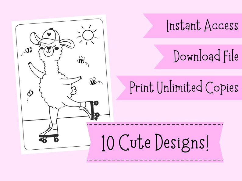 Llama Colouring Sheets for Children - Llama Coloring Pages for Kids ...