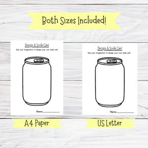 Design A Soda Can Printable - Design Your Own Soda Can Activity - Soda ...