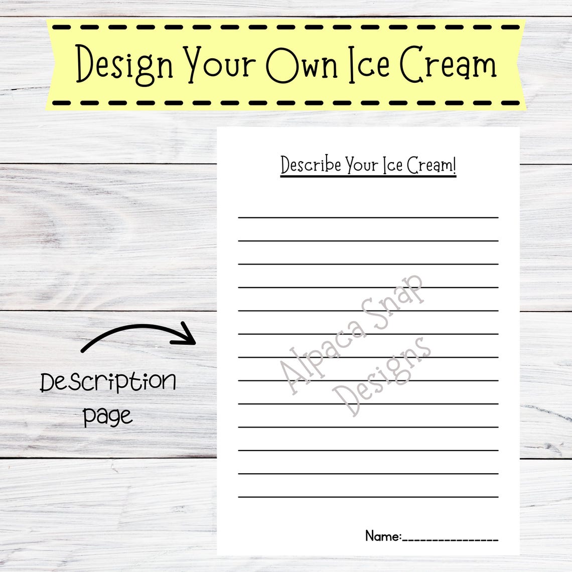 Design Your Own Ice Cream Printable: Kids' Summer Craft Activity (PDF ...