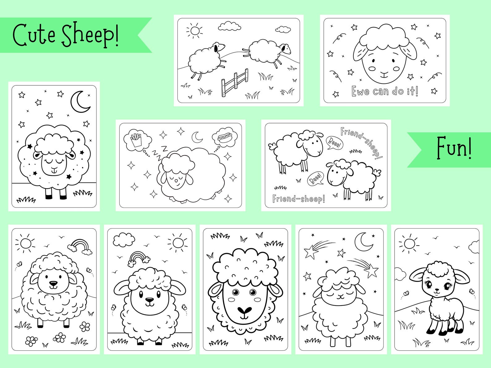 Sheep Colouring Sheets - Sheep Colouring for Children - Lamb Coloring ...