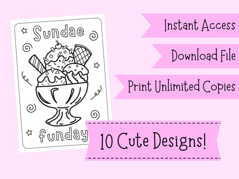 Ice Cream Colouring Sheets for Children - Ice Cream Coloring Pages for ...