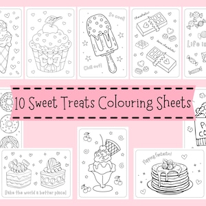 Sweet Treats Colouring Sheets for Children - Sweet Treats Coloring ...
