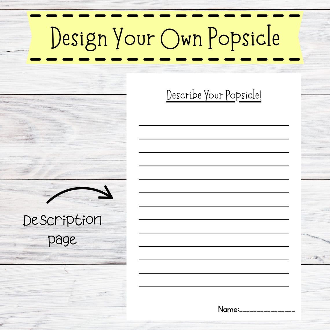 Design A Popsicle Printable - Design Your Own Popsicle Activity ...