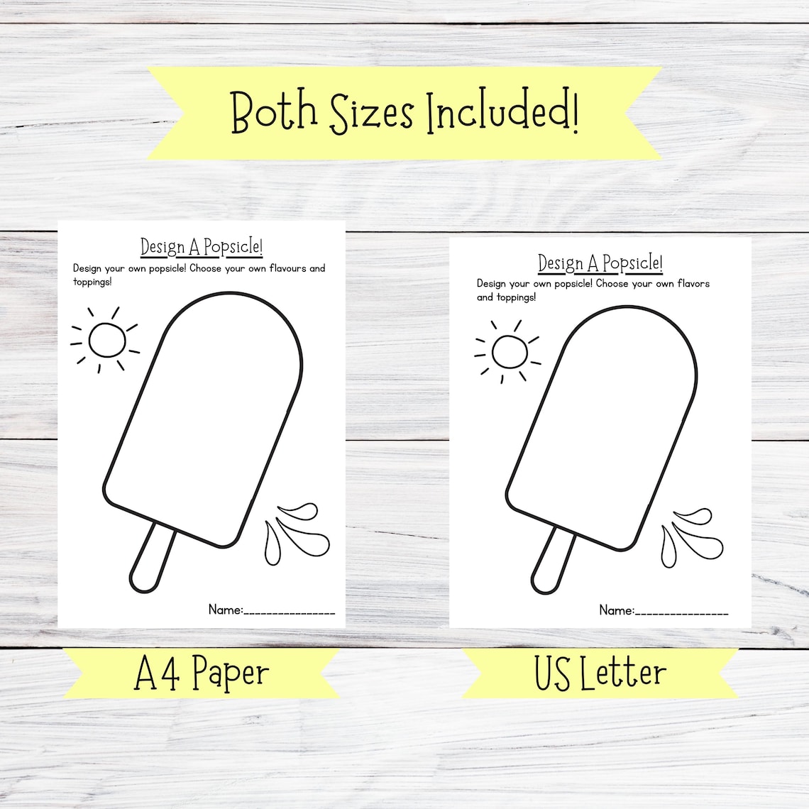 Design A Popsicle Printable - Design Your Own Popsicle Activity ...
