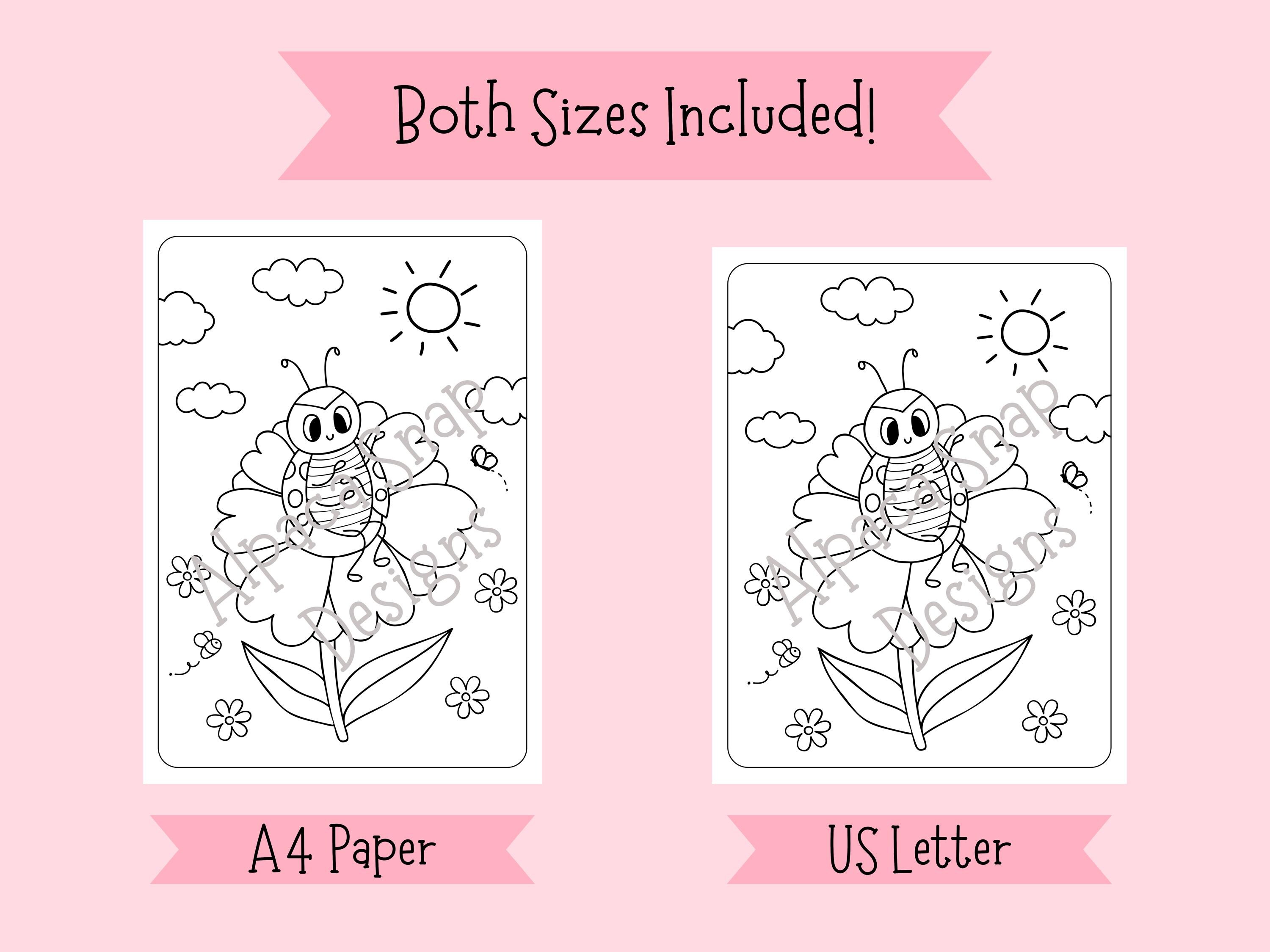 Ladybird Colouring Sheets for Children - Ladybug Coloring Pages for ...