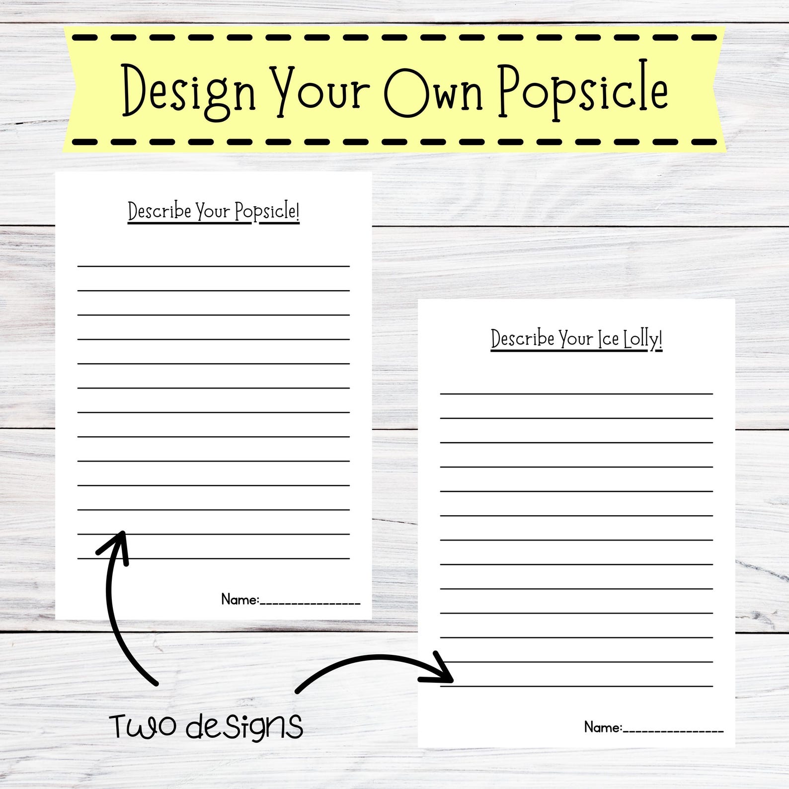 Design A Popsicle Printable - Design Your Own Popsicle Activity ...