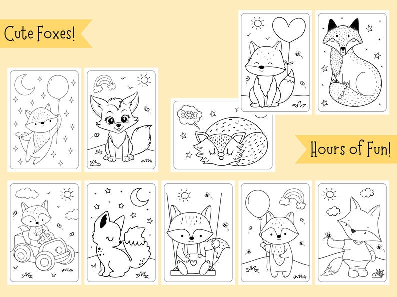 Fox Colouring Sheets - Fox Colouring for Children - Fox Coloring Pages ...