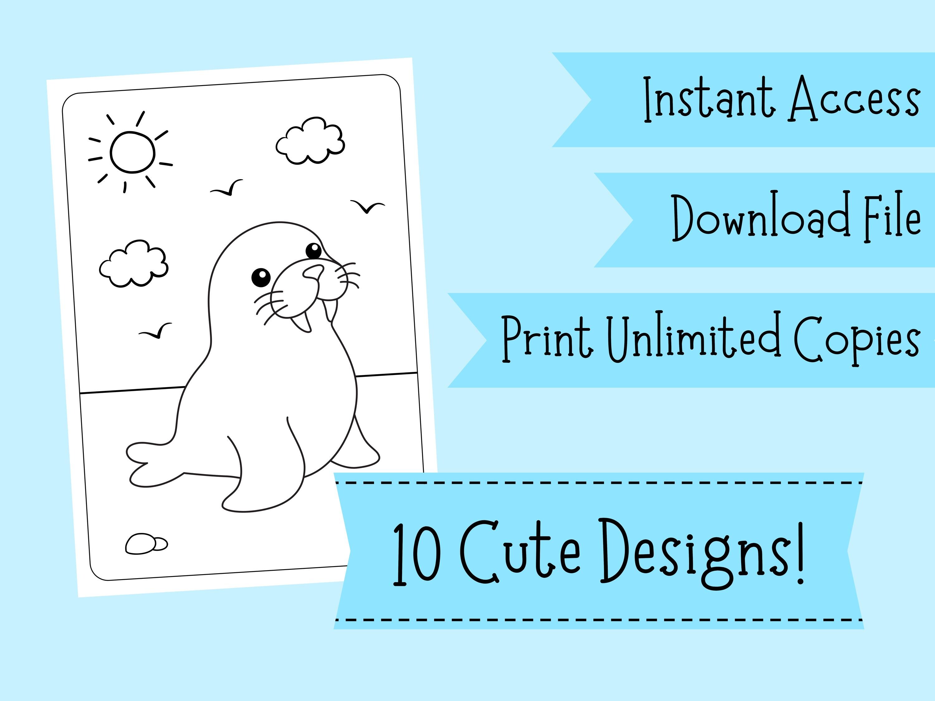 Seal Colouring Sheets - Seal Colouring for Children - Seal Coloring ...