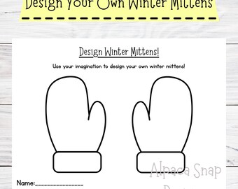 Design Your Own Mittens - Etsy