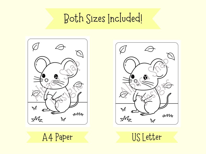 Mouse Colouring Sheets for Children - Mice Coloring Pages for Kids ...