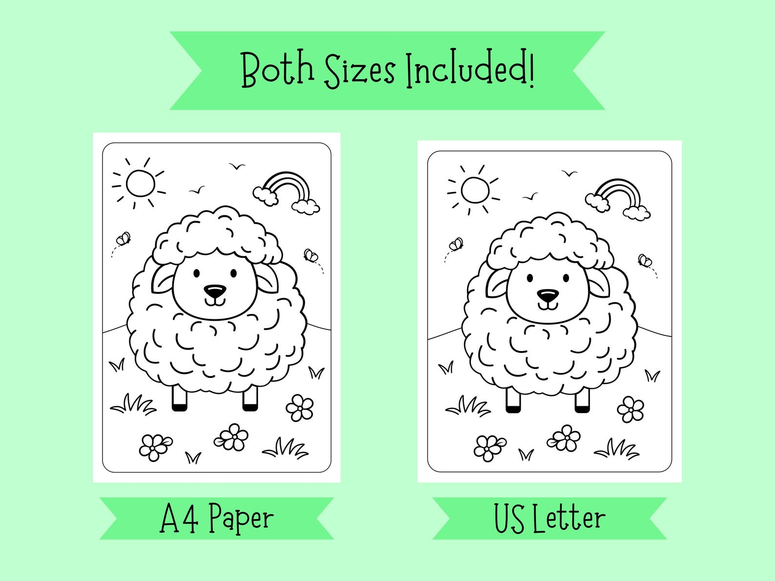 Sheep Colouring Sheets - Sheep Colouring for Children - Lamb Coloring ...