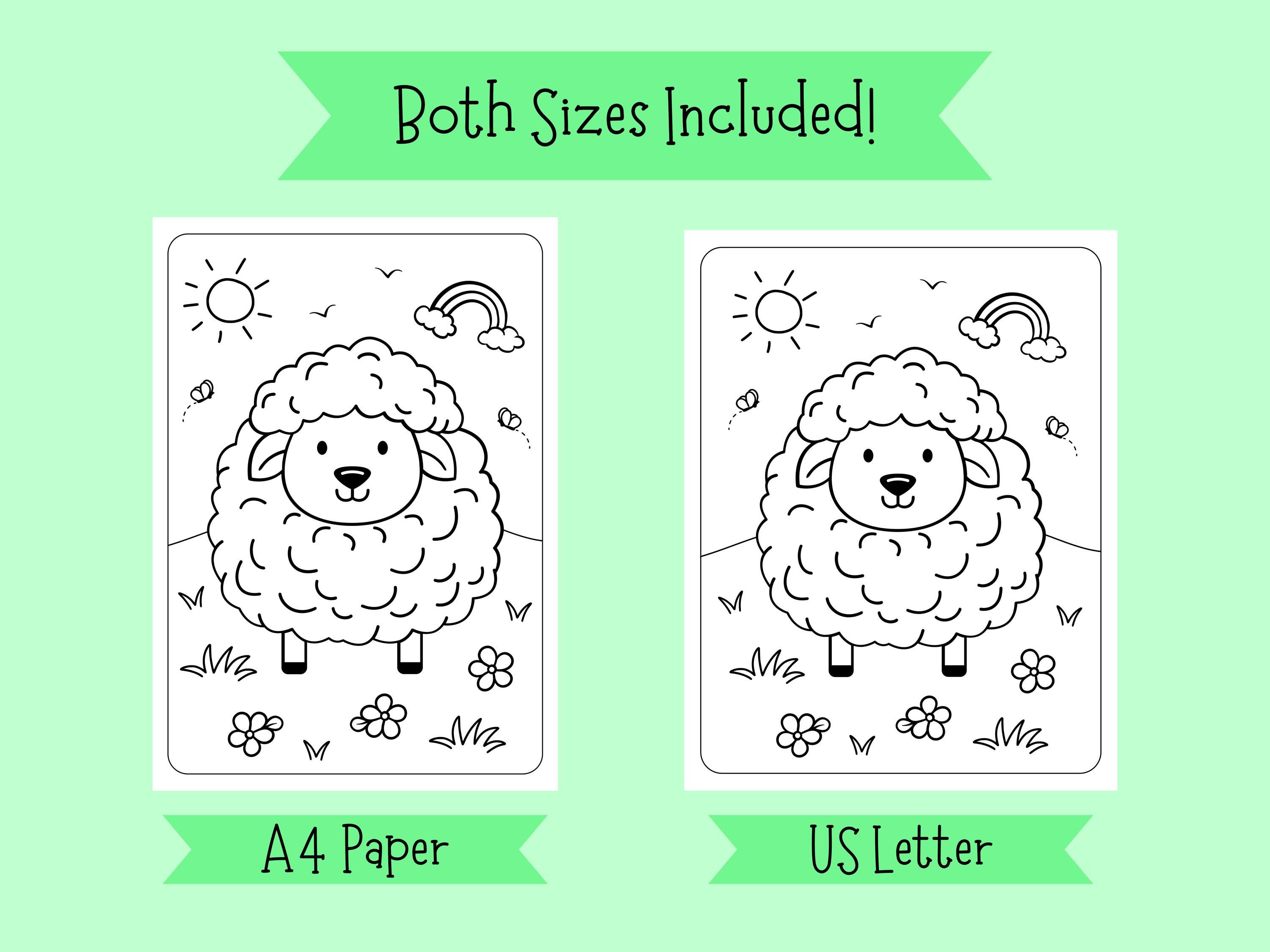 Sheep Colouring Sheets - Sheep Colouring for Children - Lamb Coloring ...