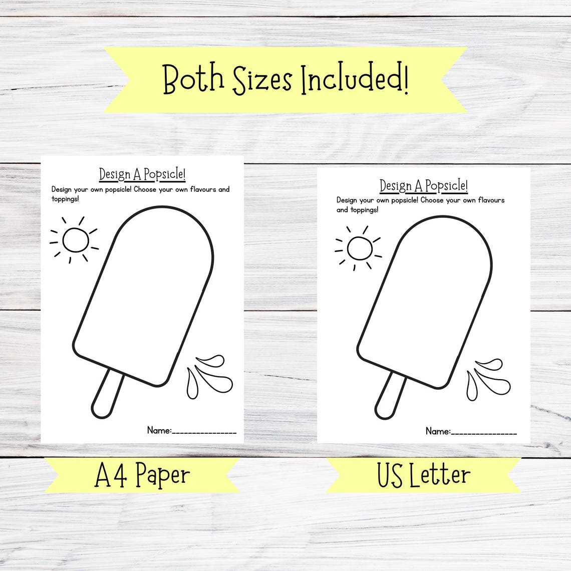 Design A Popsicle Printable - Design Your Own Popsicle Activity ...