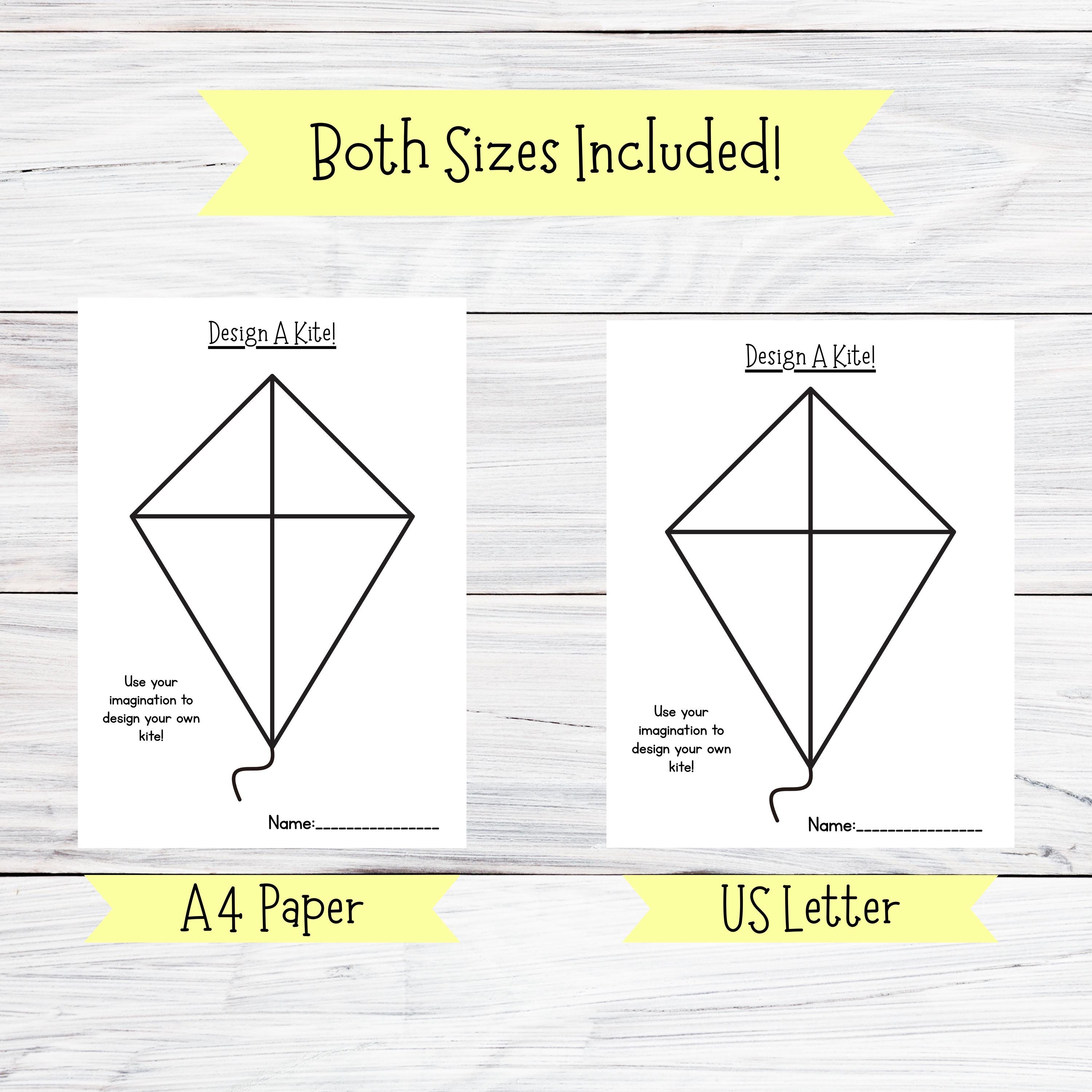 Design Your Own Kite Printable: Kids' Summer Craft Activity (PDF ...