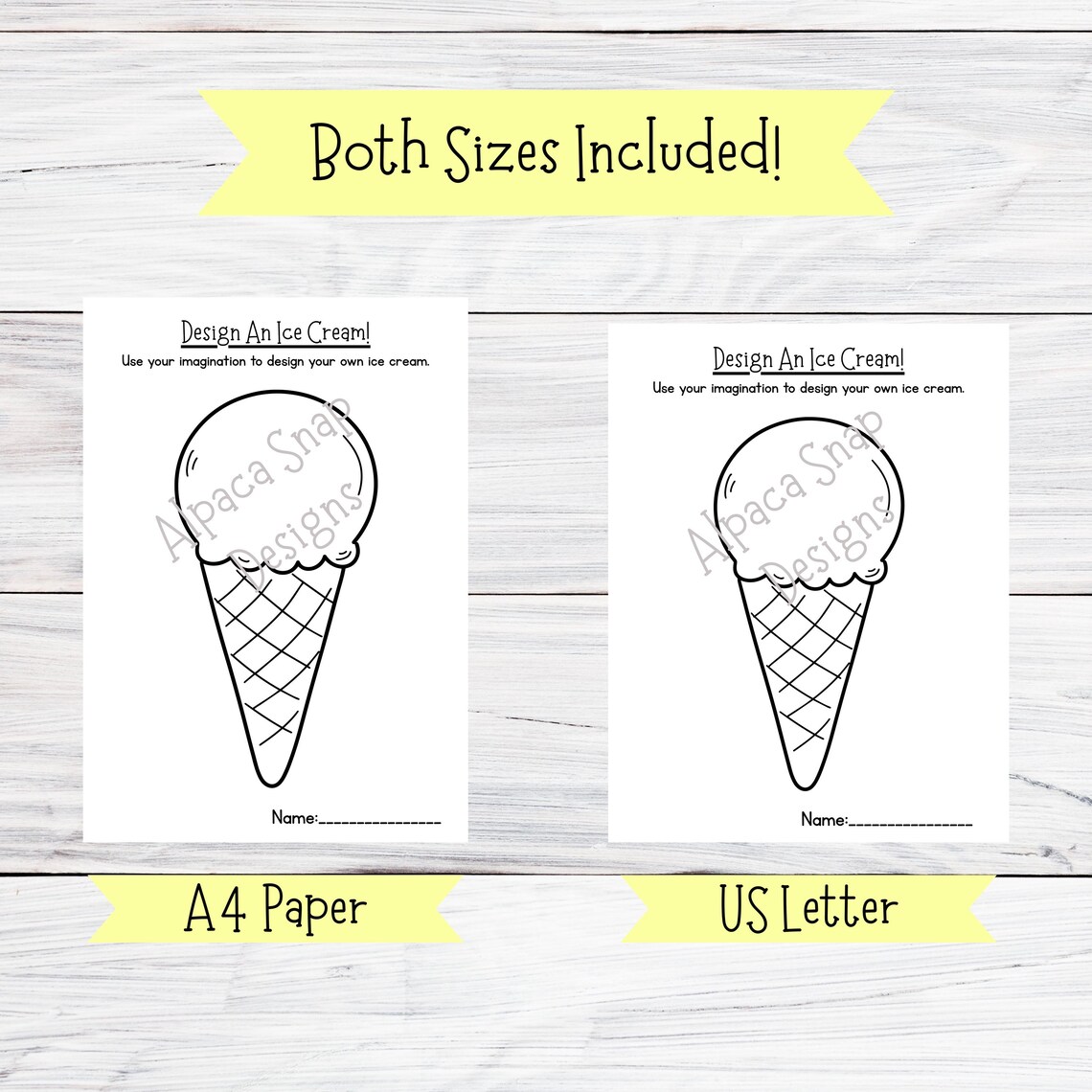 Design Your Own Ice Cream Printable: Kids' Summer Craft Activity (PDF ...
