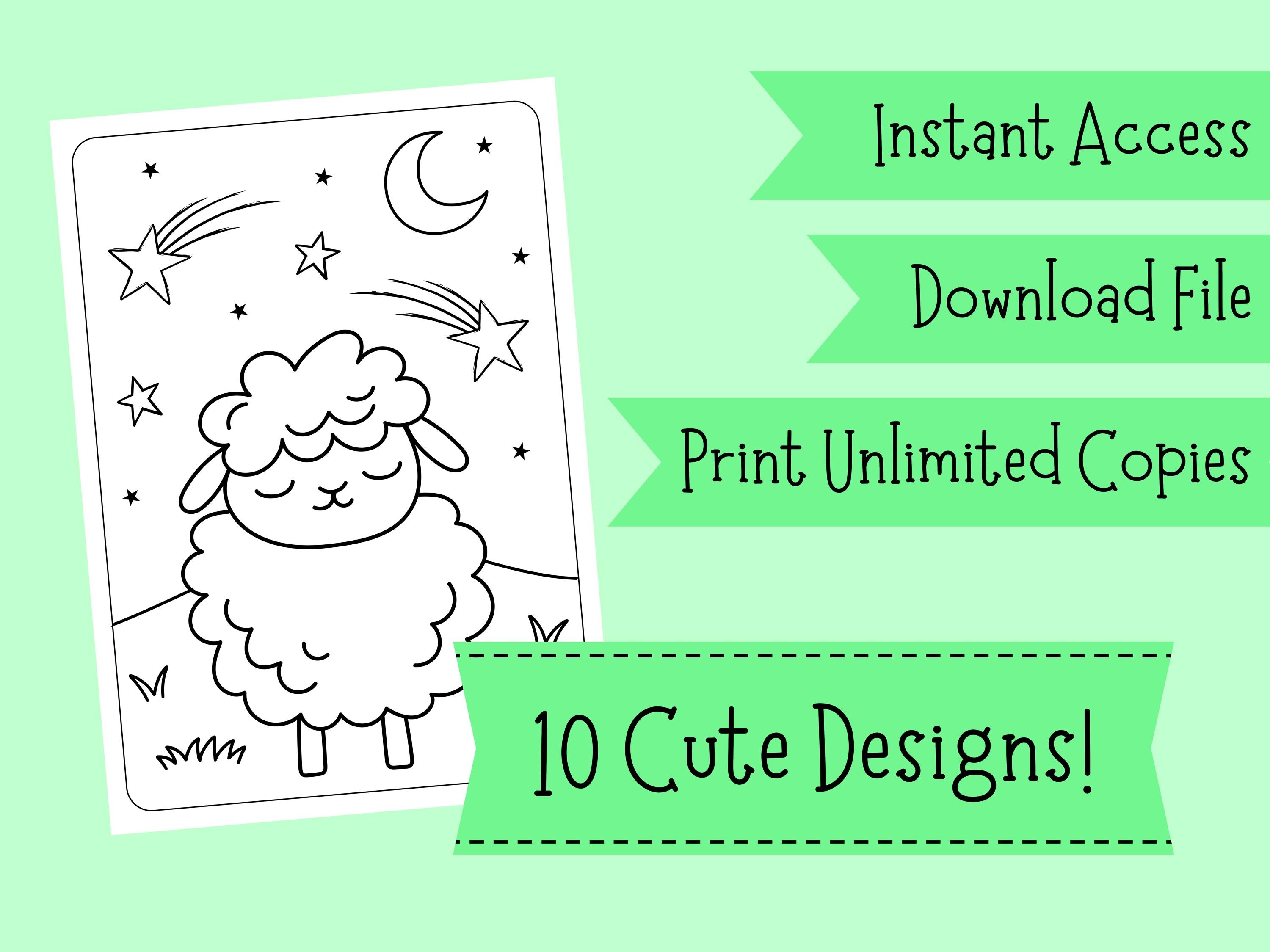 Sheep Colouring Sheets - Sheep Colouring for Children - Lamb Coloring ...