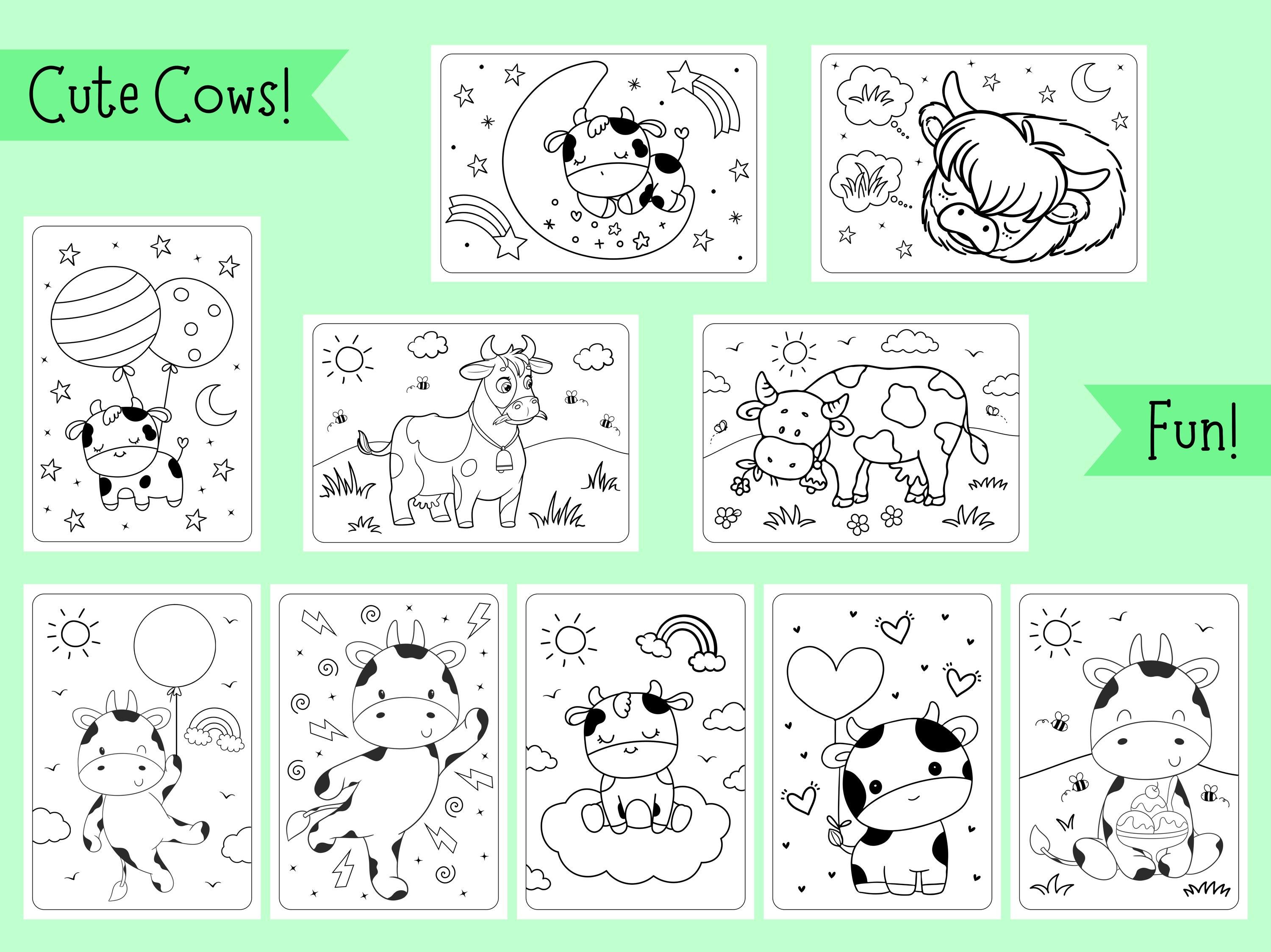Cow Colouring Sheets - Cow Colouring for Children - Cow Coloring Pages ...