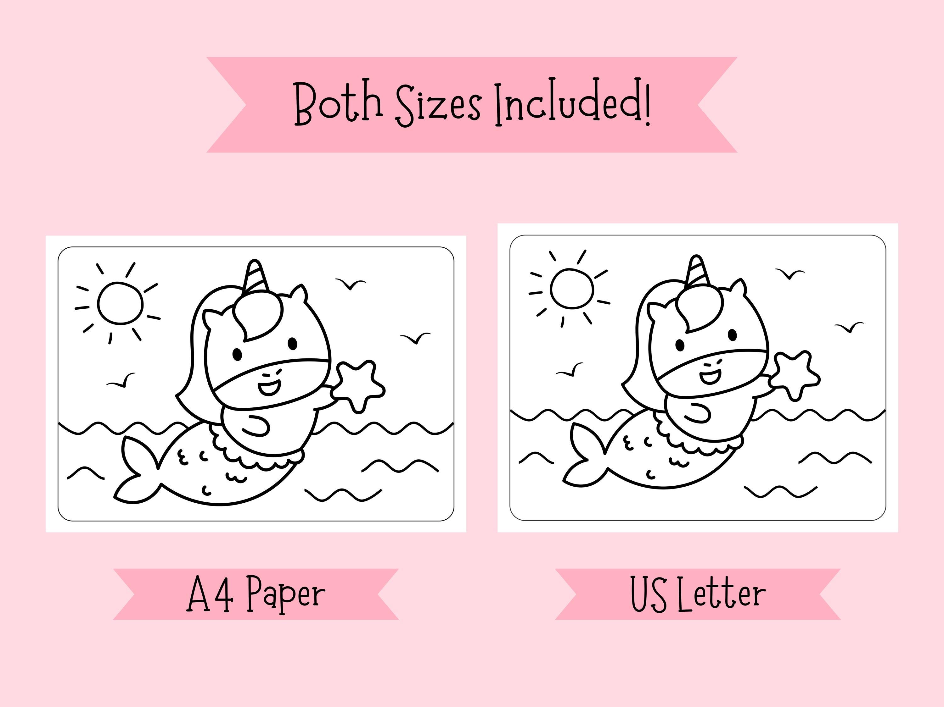 Unicorn Mermaid Colouring Sheets - Unicorn Mermaid Coloring Pages for ...