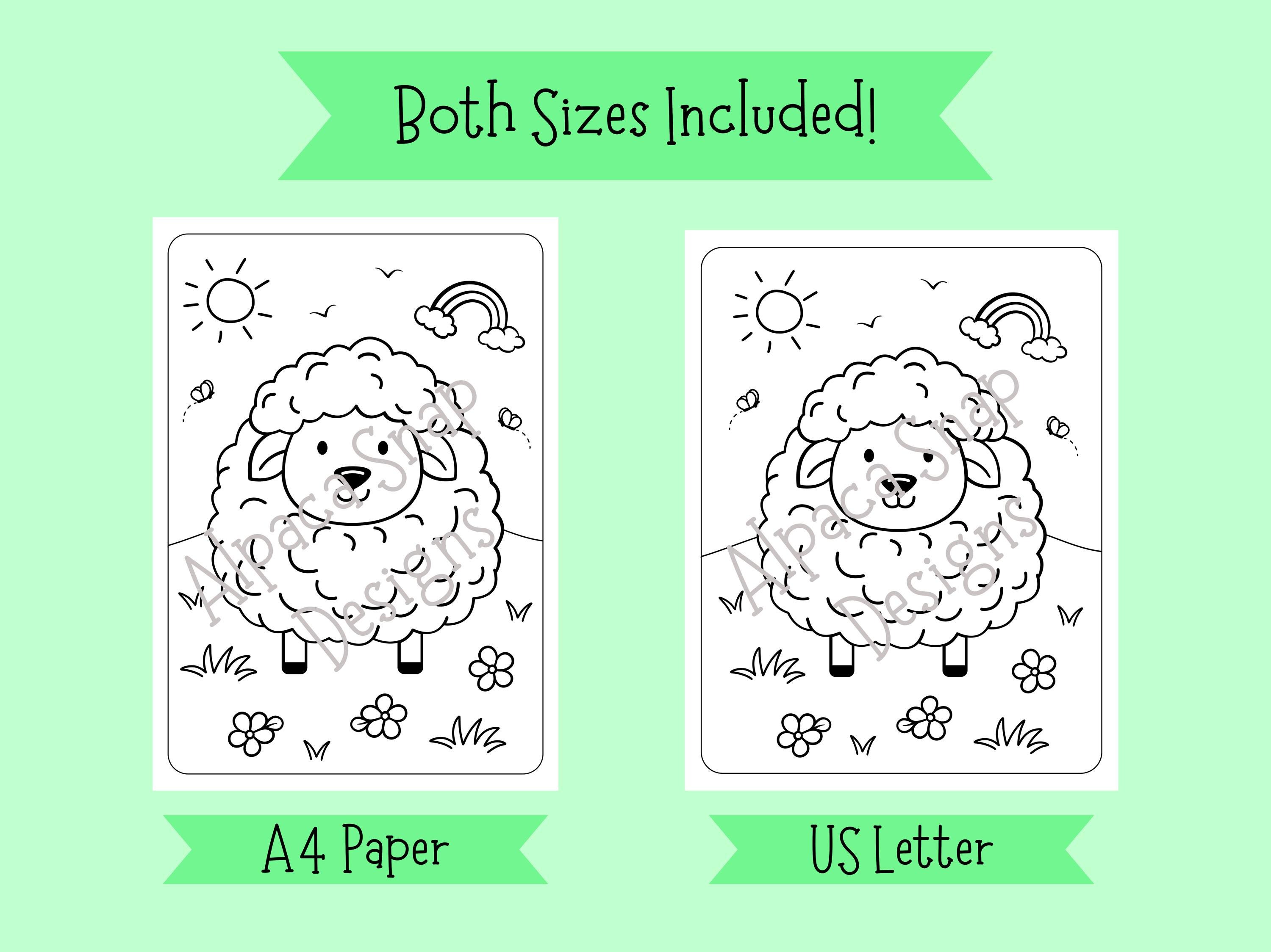 Sheep Colouring Sheets for Children - Sheep Coloring Pages for Kids ...