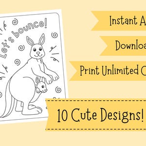 Australian Animals Colouring Sheets for Children - Australian Animals ...