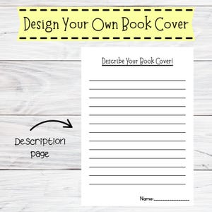 Design Your Own Book Cover Printable: Kids Activity (PDF Download ...