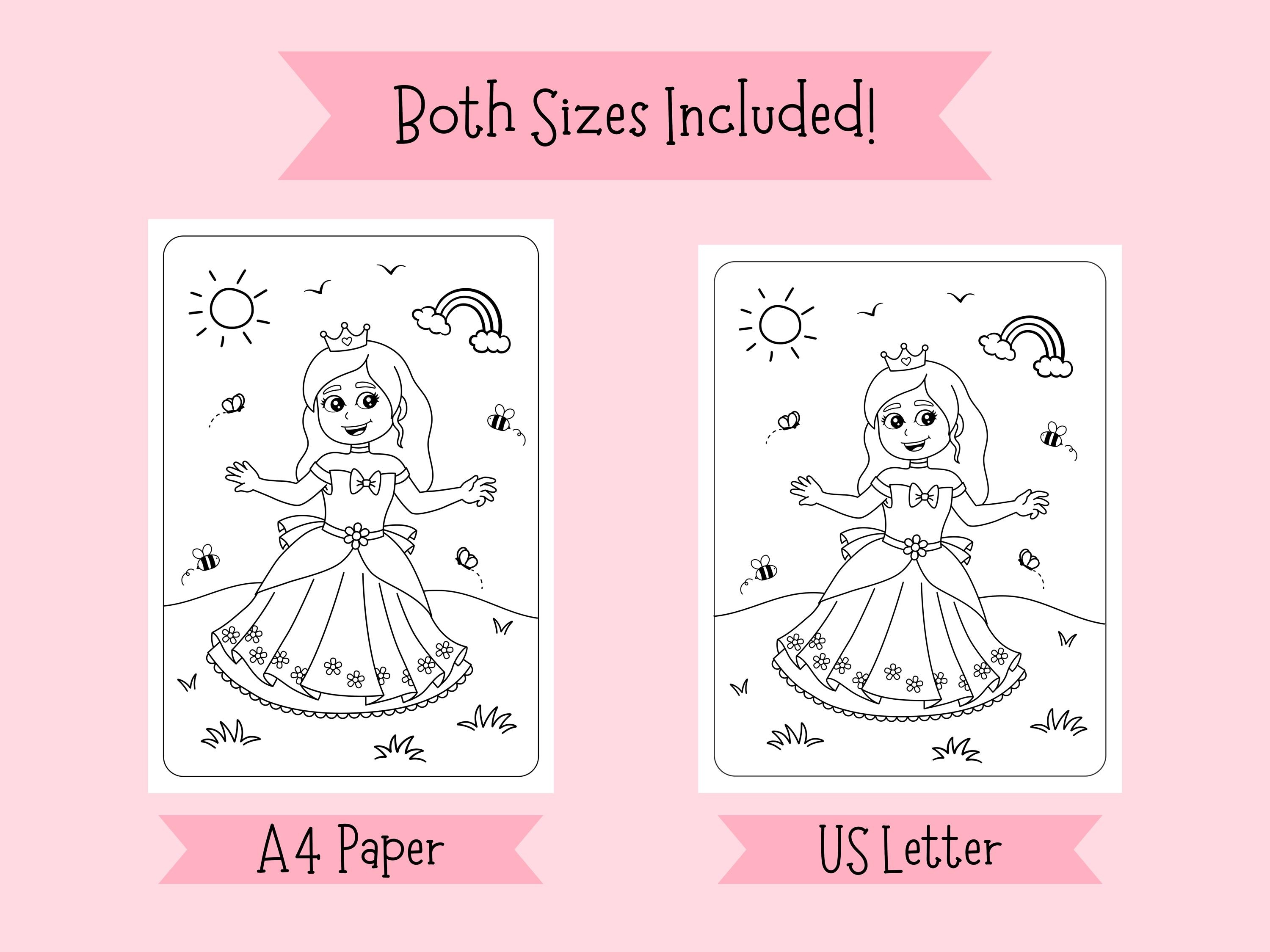 Princess Colouring Sheets for Children - Princess Coloring Pages for ...