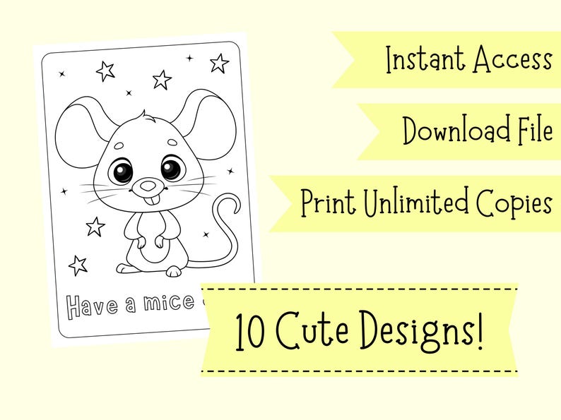 Mouse Colouring Sheets - Mouse Colouring for Children - Mice Coloring ...