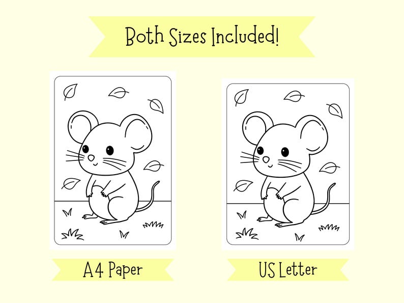 Mouse Colouring Sheets - Mouse Colouring for Children - Mice Coloring ...