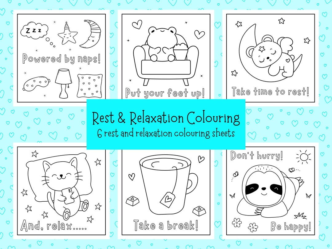 Relaxing Colouring Pages – Bold Designs, Adults & Teenagers (instant ...