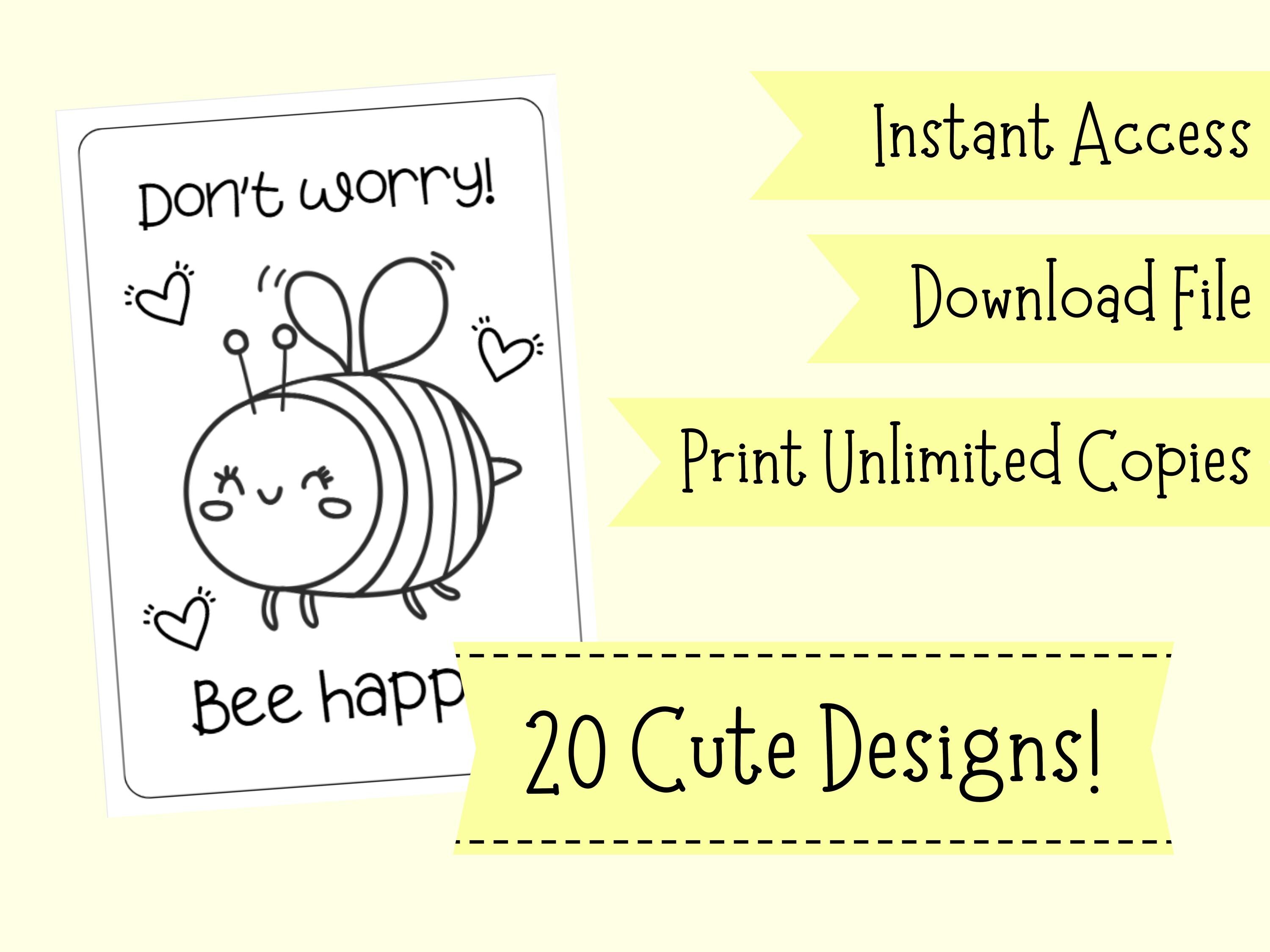 Bee Colouring Sheets for Children - Bee Coloring Pages for Kids - Cute ...