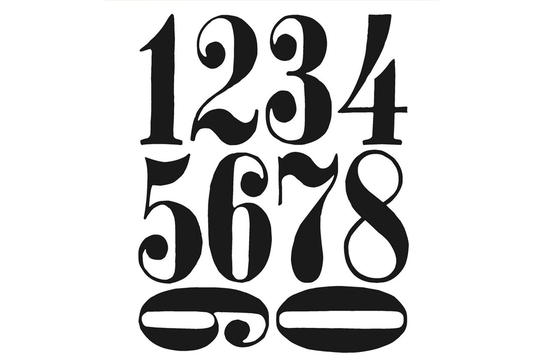 Numeric - Tim Holtz for Stampers Anonymous - Large Number Cling Mount ...