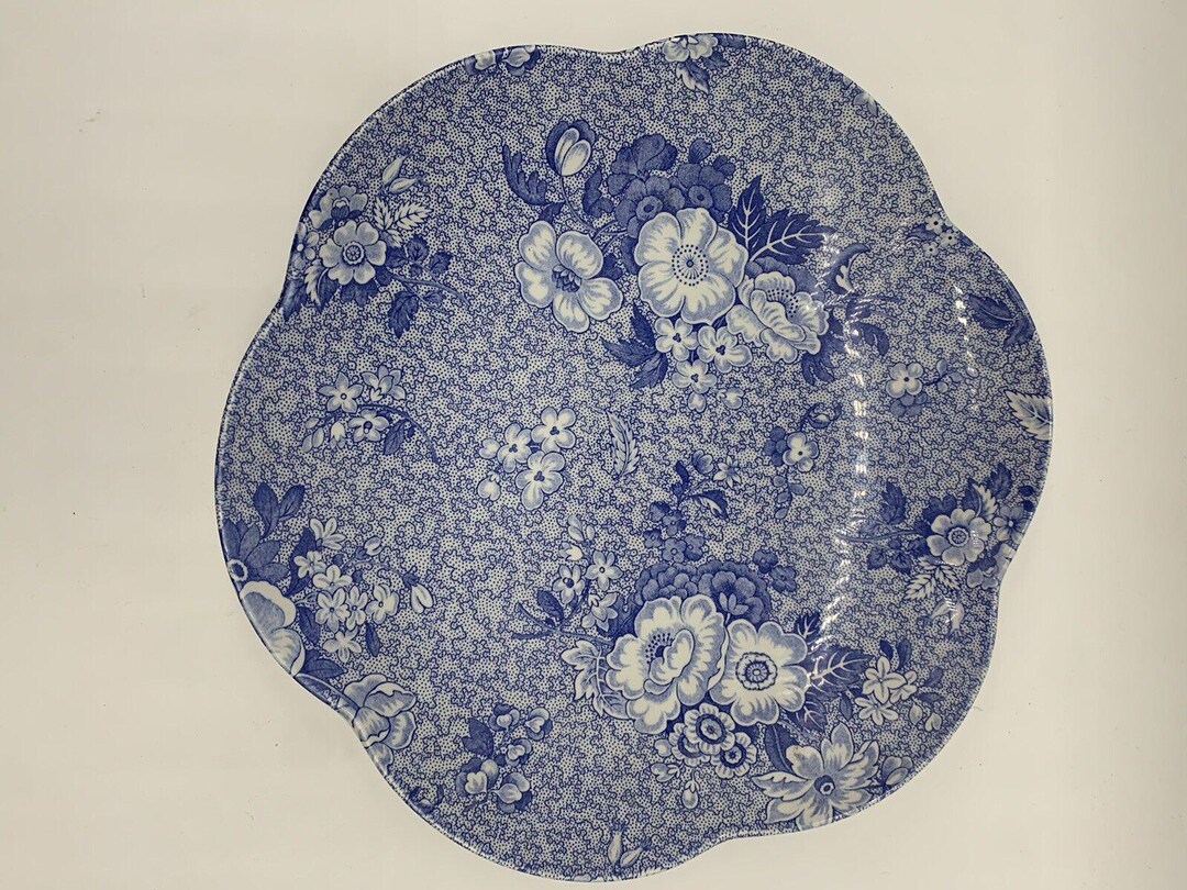 Spode Blue Room Garden 11" Pasta Serving Bowl Dish Mint - Etsy