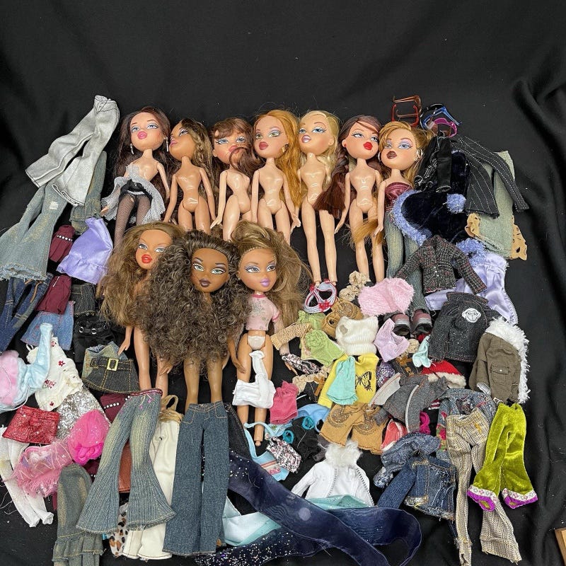 Y2k Bratz Dolls & Clothes Lot of 10 Dolls 100 - Etsy Canada