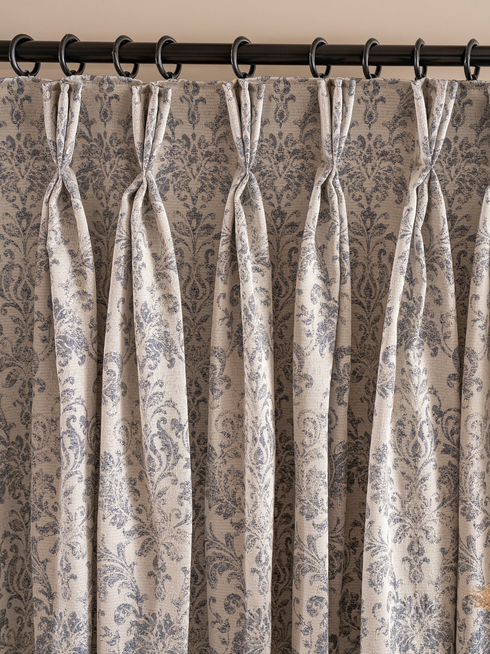 Damask Floral Patterned Curtains, Damask Patterned Curtains, Luxury ...