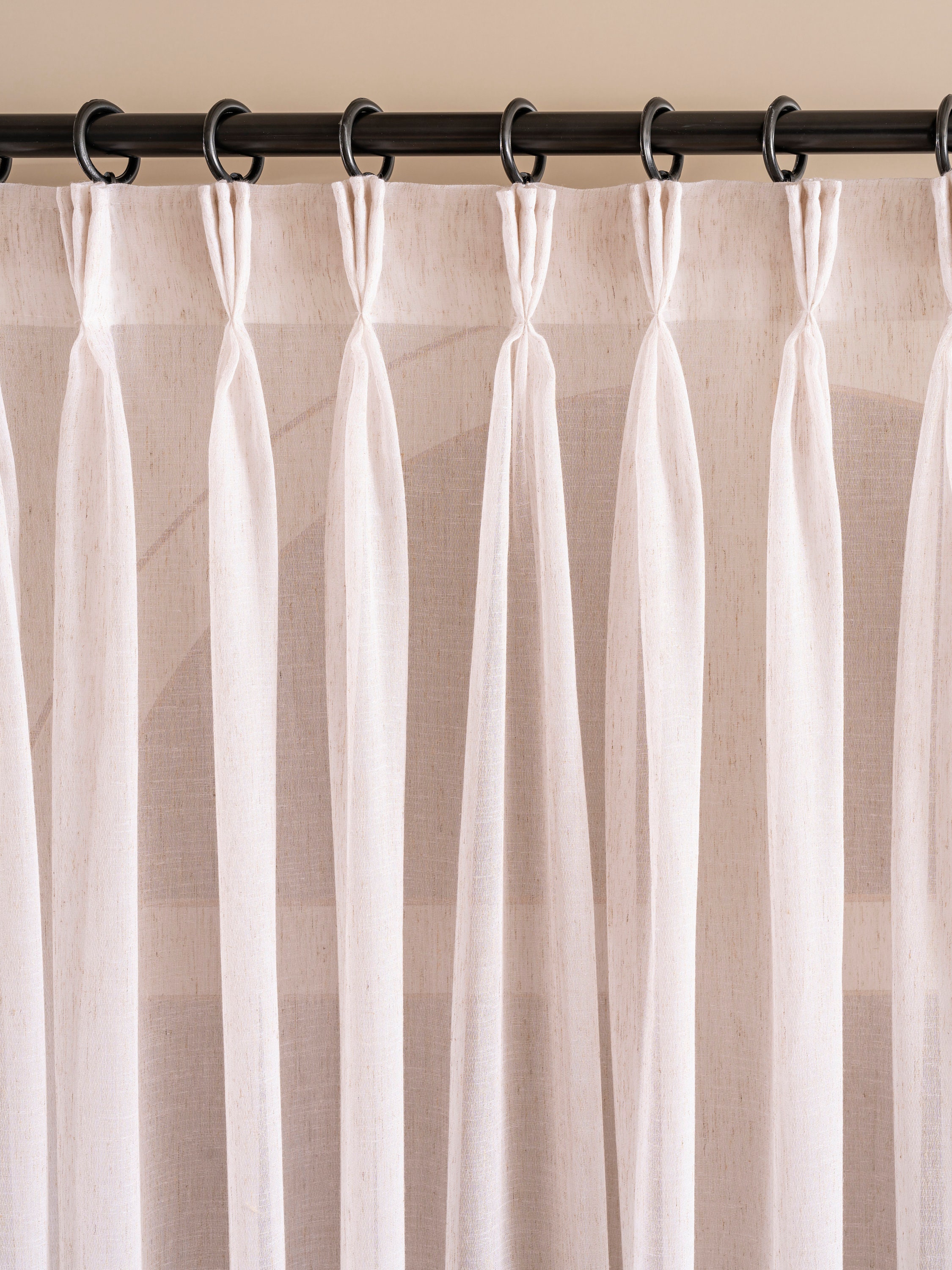 Luxury Linen Sheer Curtain, Linen Sheer Curtain for Living Room, Linen ...