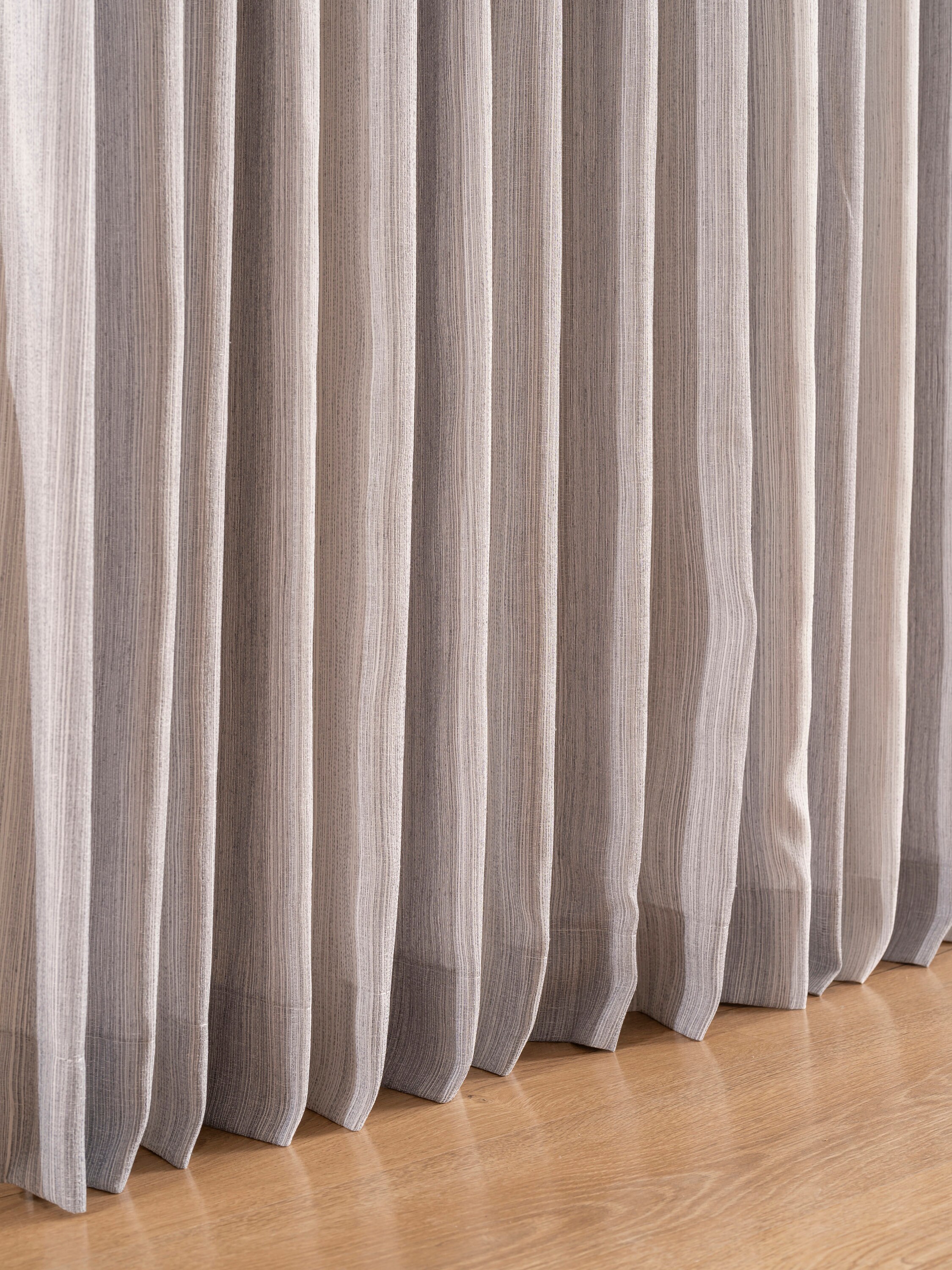 Double Pinch Pleat Linen Sheer Curtain, Linen Sheer Curtain for Living ...