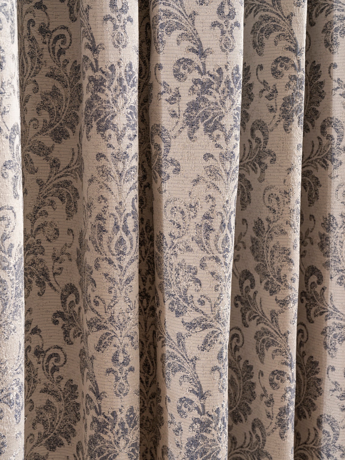 Damask Floral Patterned Curtains, Damask Patterned Curtains, Luxury ...