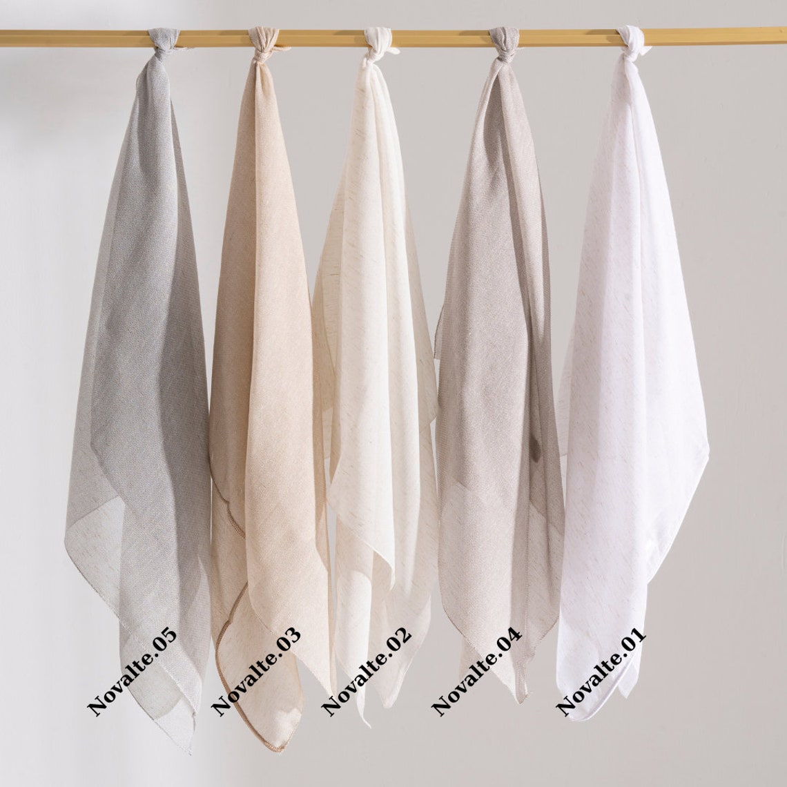 Luxury Linen Sheer Curtain, Linen Sheer Curtain for Living Room, Linen ...