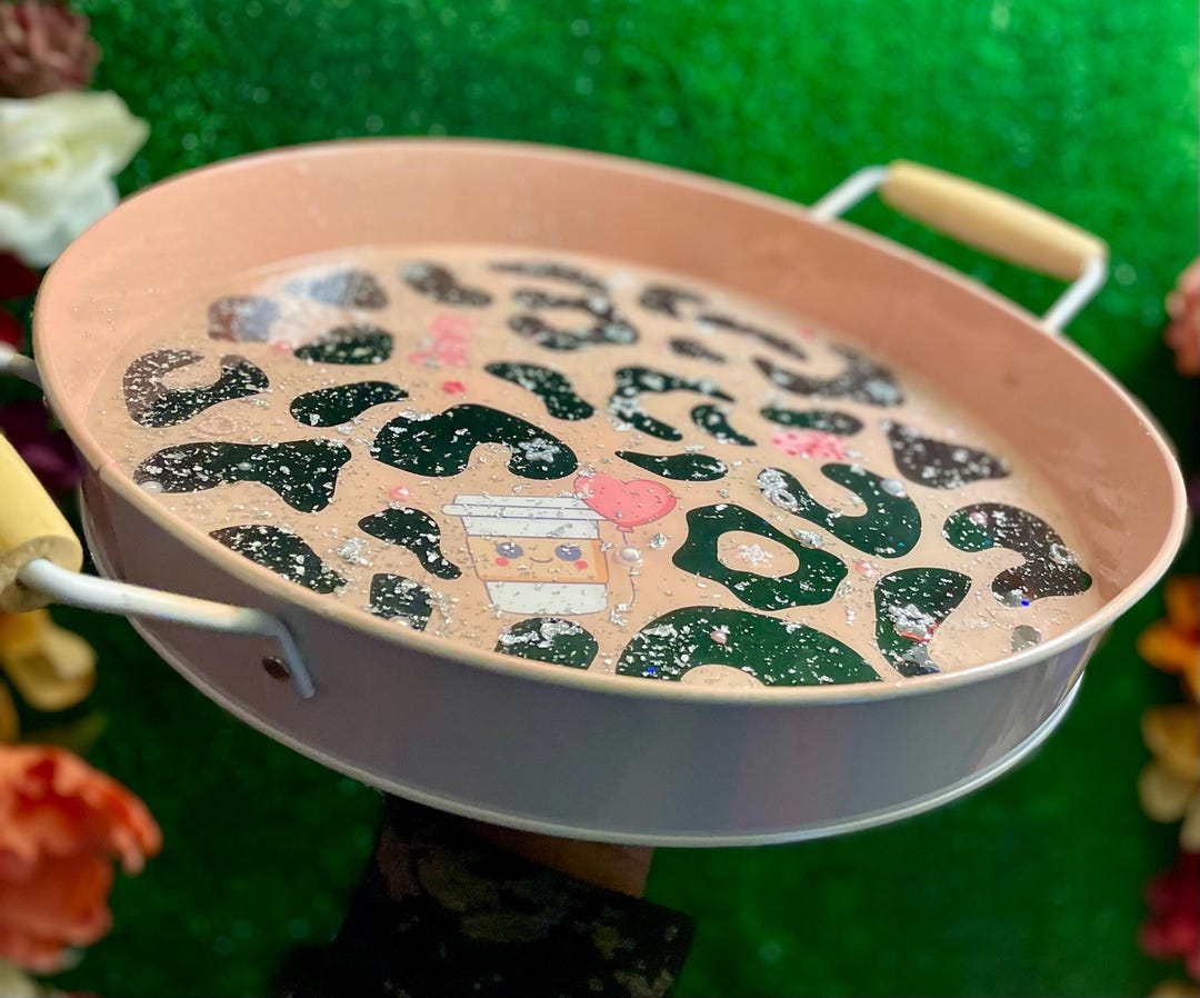Girl’s Night Serving Tray With Animal Print - Etsy