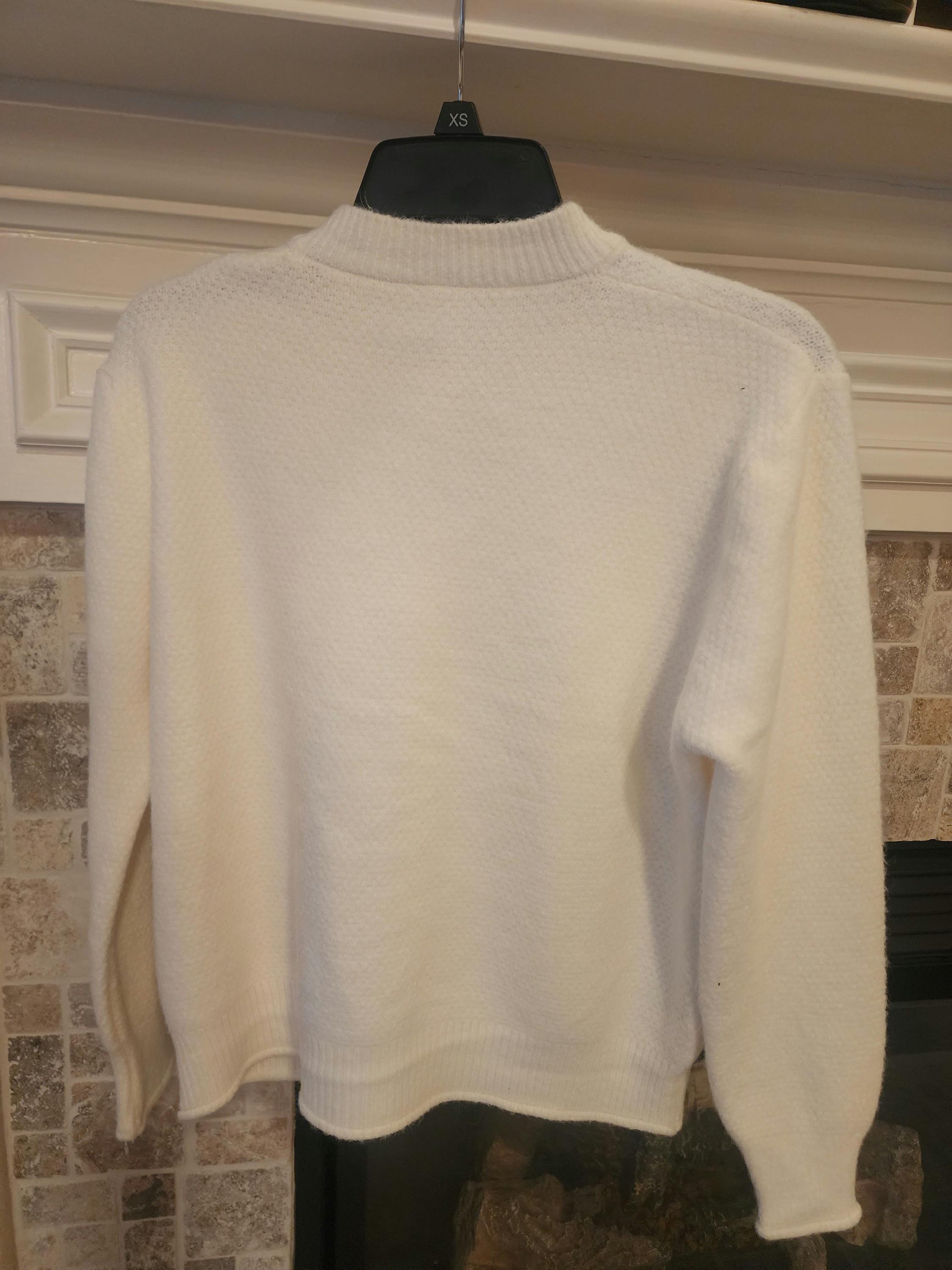 Hand Knit Sweater With Hand Crochet Bows - Etsy