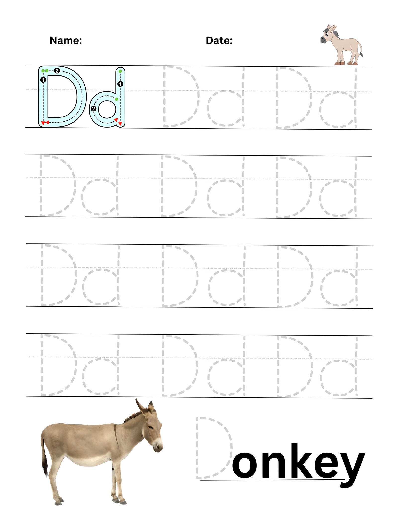 Alphabet Tracing Worksheets| Printable Alphabet Tracing|digital ...