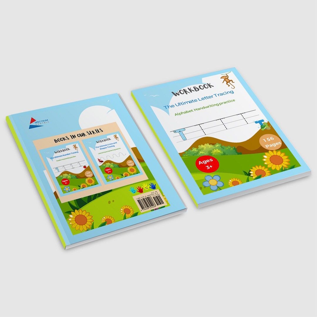 Preschool Pre-k, Kindergarten Alphabet Tracing Workbook 156 Pages|upper ...