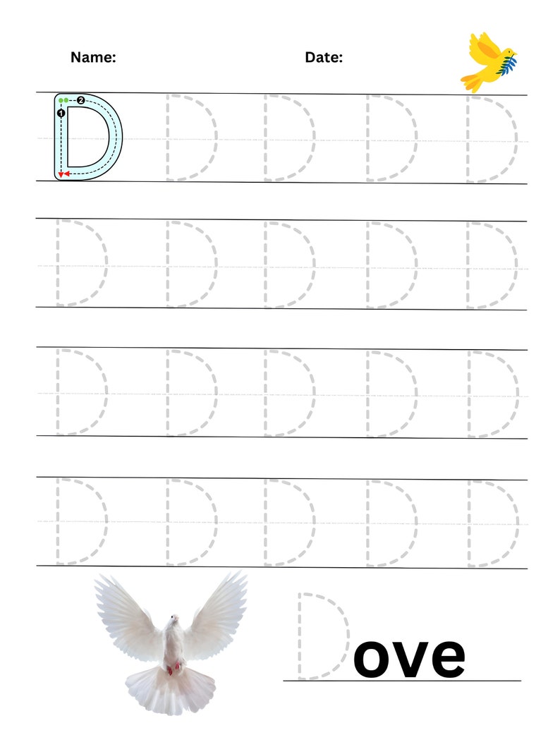 Alphabet Tracing Worksheets| Printable Alphabet Tracing|digital ...