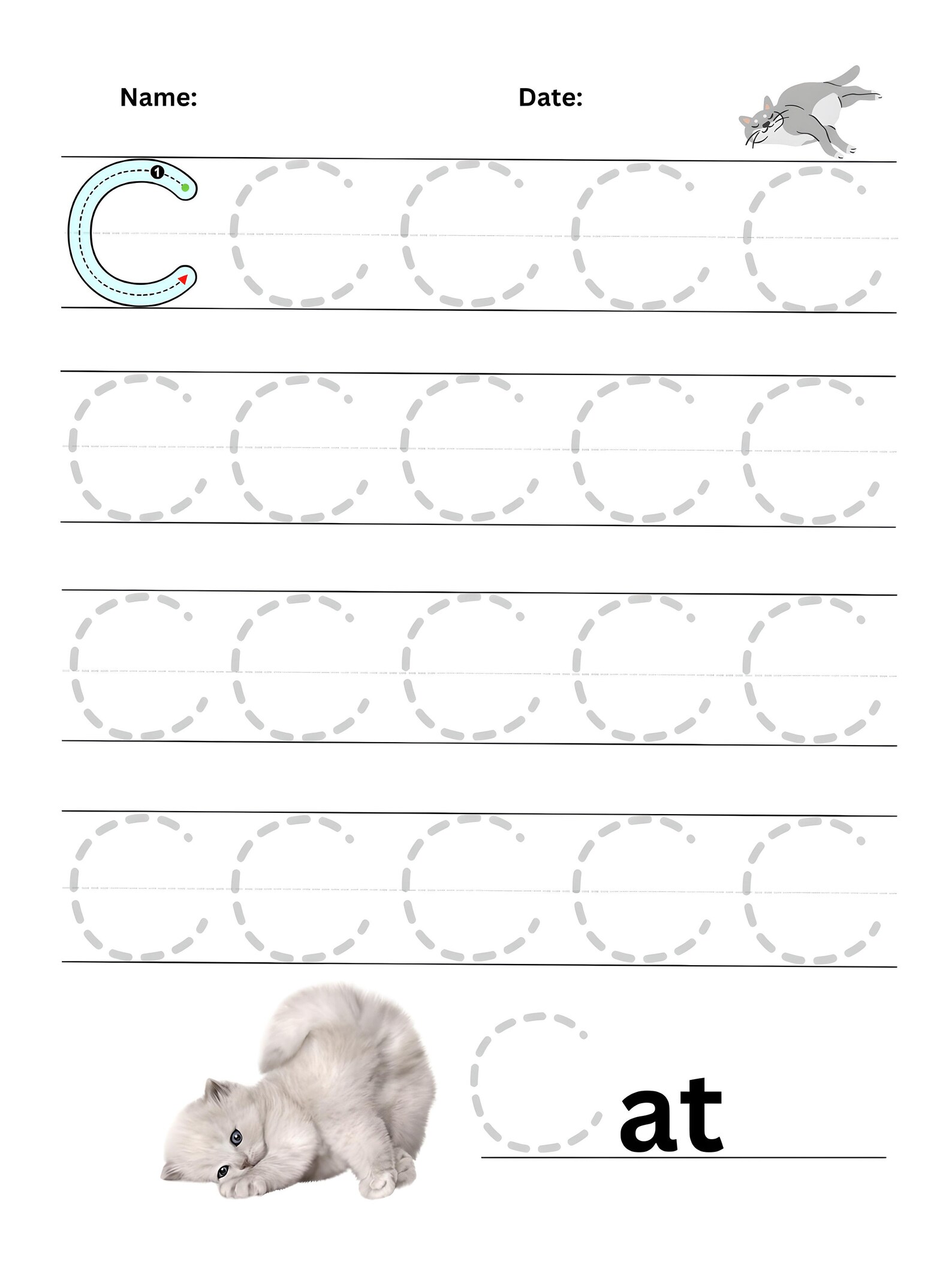 Alphabet Tracing Worksheets| Printable Alphabet Tracing|digital ...
