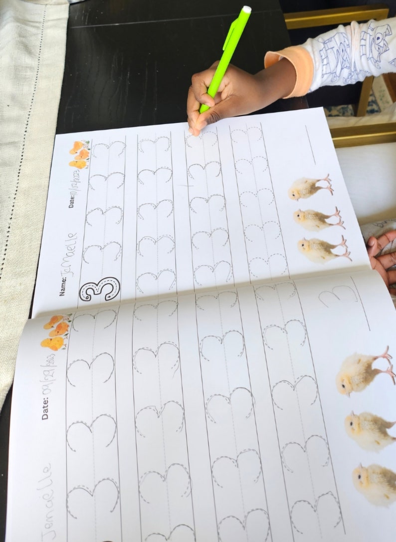 Preschool Pre-k|toddler Kindergarten Number Tracing Workbook 155 Pages ...